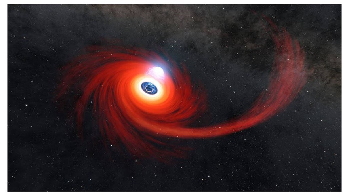 Telescopios de la NASA captan un agujero negro comiéndose una estrella