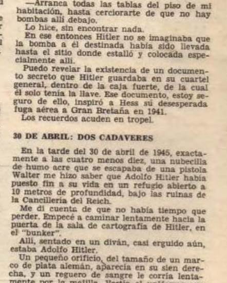 Así recordó, Heinz Linge, del círculo íntimo de Hitler sus últimos ...