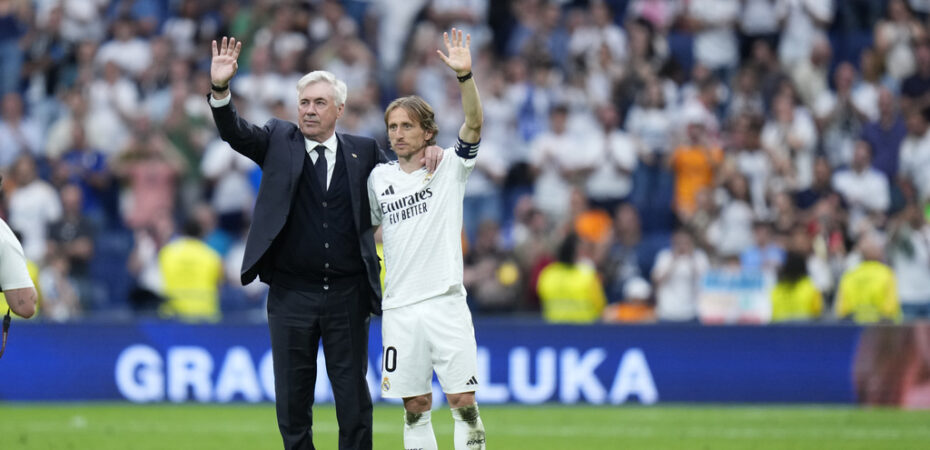 Real Madrid despide oficialmente a Luka Modrić y Carlo Ancelotti